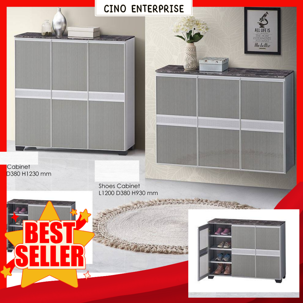 (𝐒𝐔𝐃𝐀𝐇 𝐒𝐈𝐀𝐏 𝐏𝐀𝐒𝐀𝐍𝐆 / 𝐅𝐔𝐋𝐋 𝐀𝐒𝐒𝐄𝐌𝐁𝐋𝐄𝐃) 4FT ALUMINIUM SHOES CABINET ...