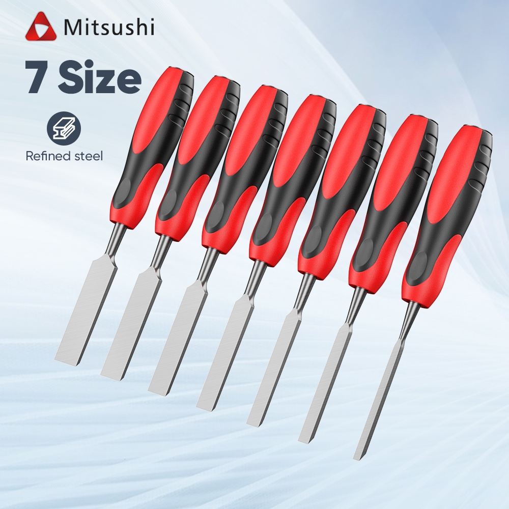 Mitsushi Pahat Kayu Flat Wood Chisel Set Professional Wood Carving ...