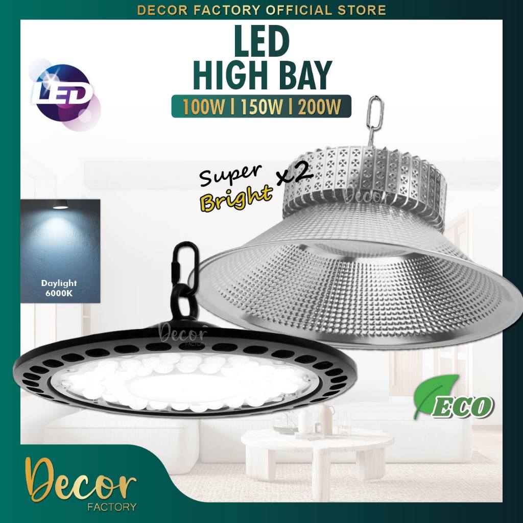 🔥NEW🔥 LED UFO High Bay Light 100W 150W 200W Heavy Duty Warehouse Light ...