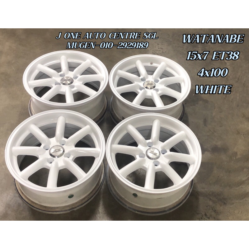 USED RIM WATANABE 15 INCH FOR MYVI ALZA SAGA BLM WIRA VIOS YARIS JAZZ ...