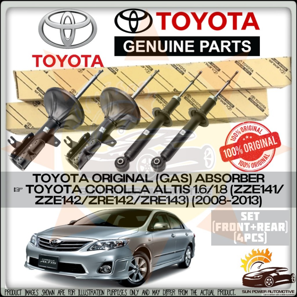 100% ORIGINAL GENUINE TOYOTA Corolla Altis ZZE141 ZZE142 ZRE142 ZRE143 ...