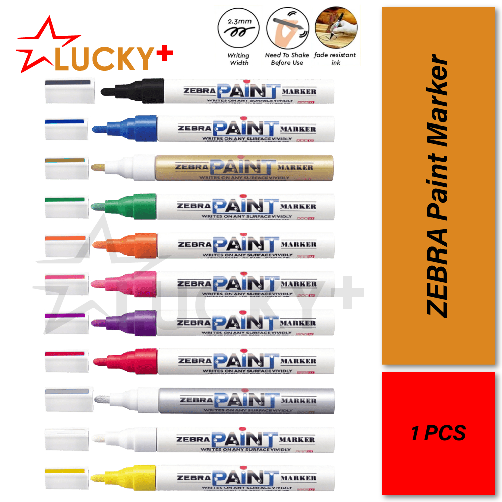 (100% Original) Zebra Paint Marker MOP-200MZ / Medium Point (1pcs ...