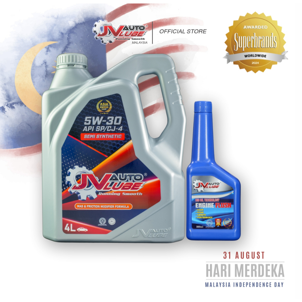 COMBO SERVICE JV Auto Lube Engine Oil 5W-30 Semi Synthetic + Engine ...