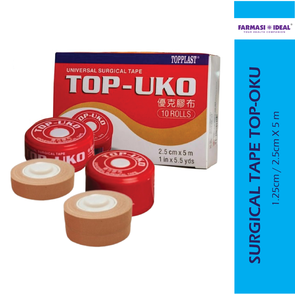 TOP-UKO Universal Surgical Tape 1.25cm / 2.5cm x 5m | Shopee Malaysia