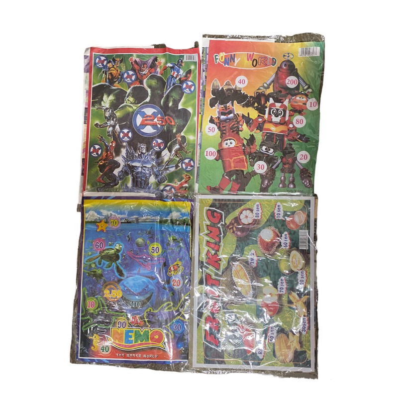 Tikam Papan Mainan Old School Zaman Dulu (Random Design) | Shopee Malaysia