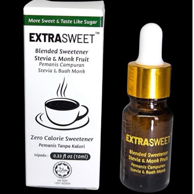 STEVIA EXTRASWEET..Pemanis Pengganti gula keluaran alajmal. | Shopee ...