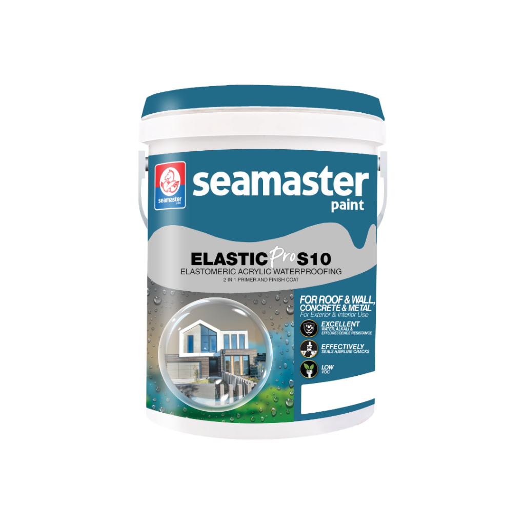 SEAMASTER ElasticPro S10 Elastomeric Waterproofing [2 in 1 Primer & Finish Coat] 8610 - 5KG ...