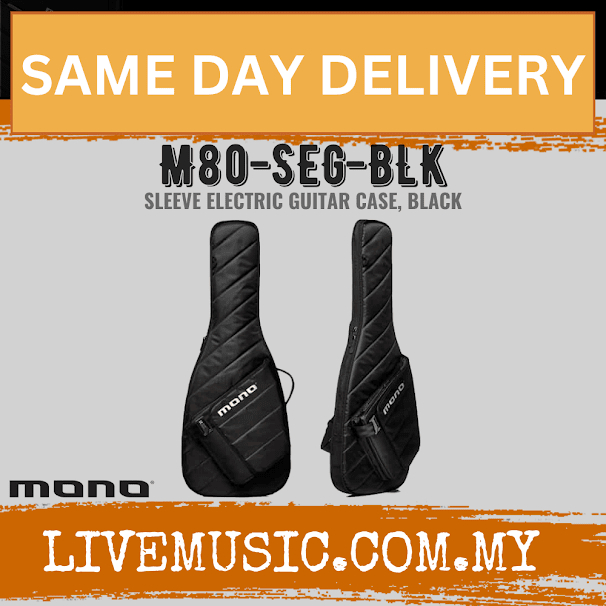 Mono M80-SEG-BLK Sleeve Electric Guitar Case - Black ( M80SEG M80-SEG ...
