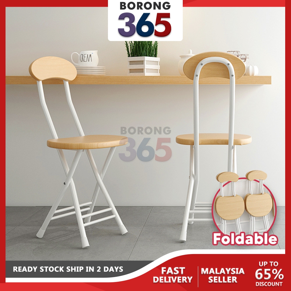 Borong365 Foldable Chair Kerusi Berlipat Portable Camping Chair Stool ...