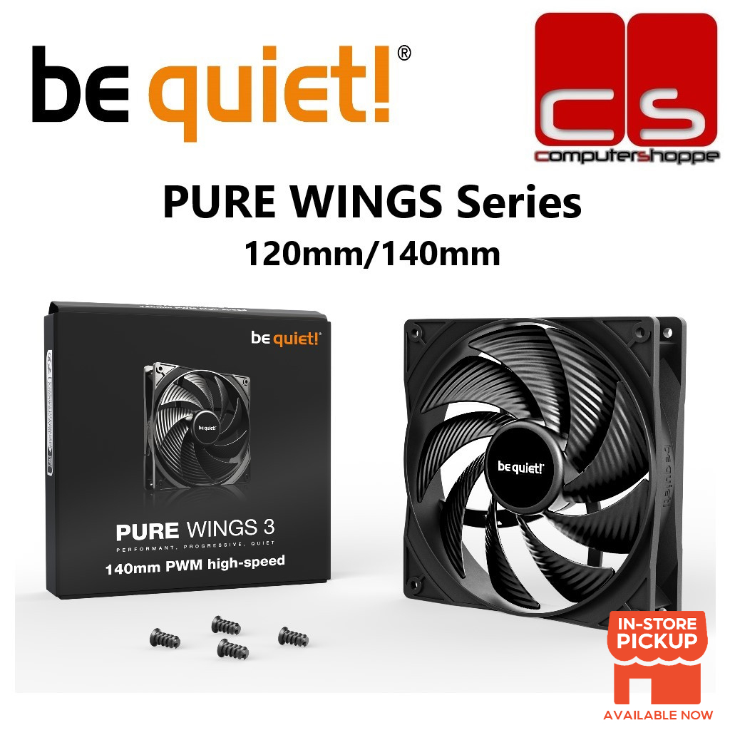 Be Quiet! PURE WINGS Series PWM high-speed Chassis Fan -Pure Wings 3 ...