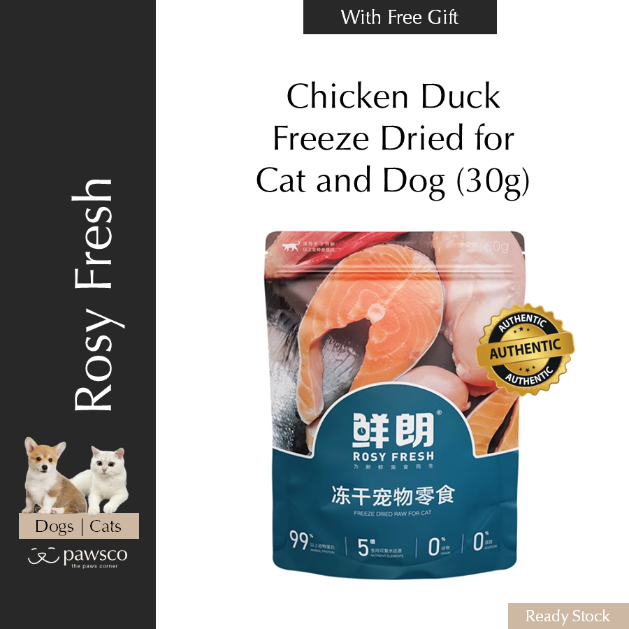 Rosy Fresh Beku Kering/ Rosy Fresh Chicken Duck Freeze Dried for Cat ...