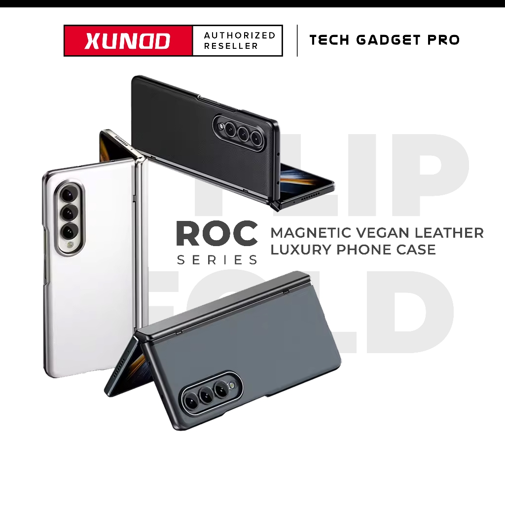XUNDD ROC Series Magnetic Vegan Leather Luxury Phone Case for Samsung Z ...
