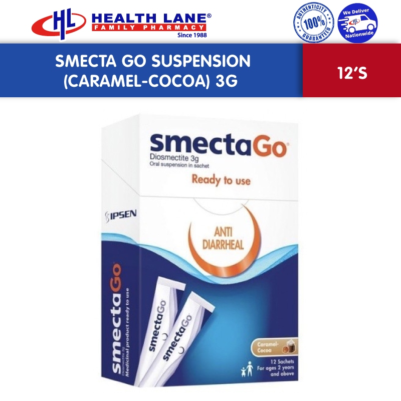 SMECTA GO SUSPENSION (CARAMEL-COCOA) 3G (12'S) | Ready To Use Anti ...