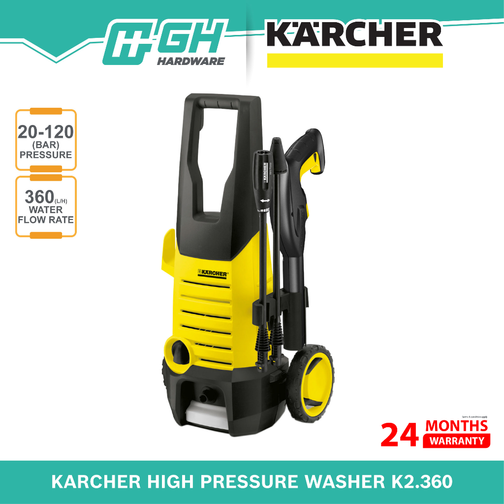 [ GH HARDWARE ] KARCHER High Pressure Washer K2.360 ( K2360 / K 2.360 ) | Shopee Malaysia