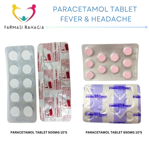 DYNAPHARM PARACETAMOL TABLET 500MG / 650MG 10'S (1 Strip) | Shopee Malaysia