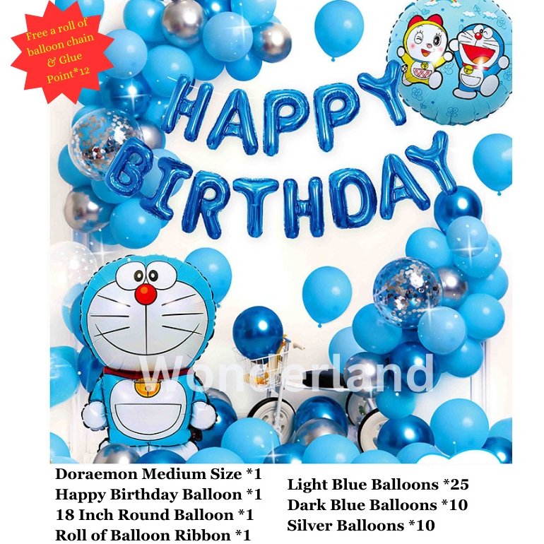 Doraemon Birthday Balloon Theme Doraemon Party Theme Balloon For Kids ...