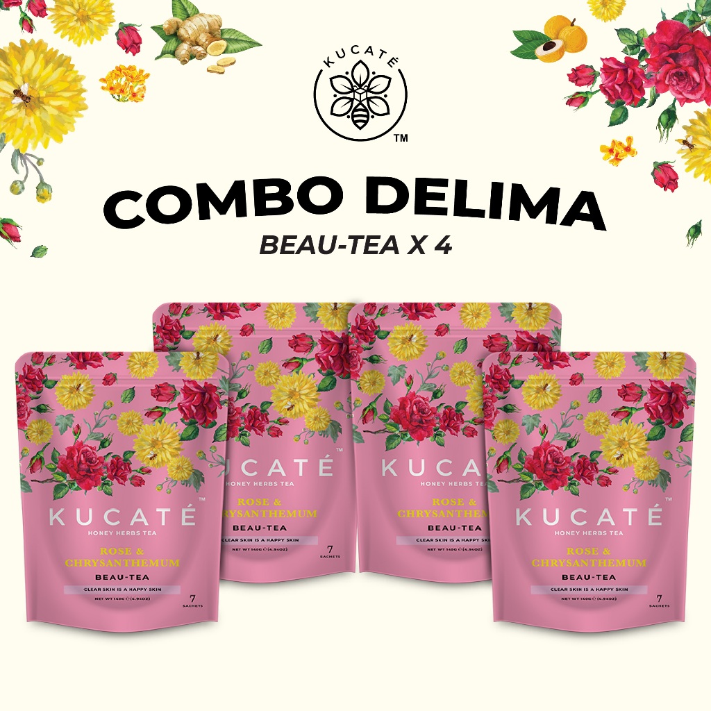 KUCATE COMBO - DELIMA (Beau-Tea x 4) | Shopee Malaysia