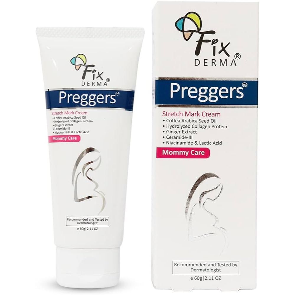 Fix Derma Preggers Stretch Mark Cream 60g (Hypoallergenic, Pregnancy ...