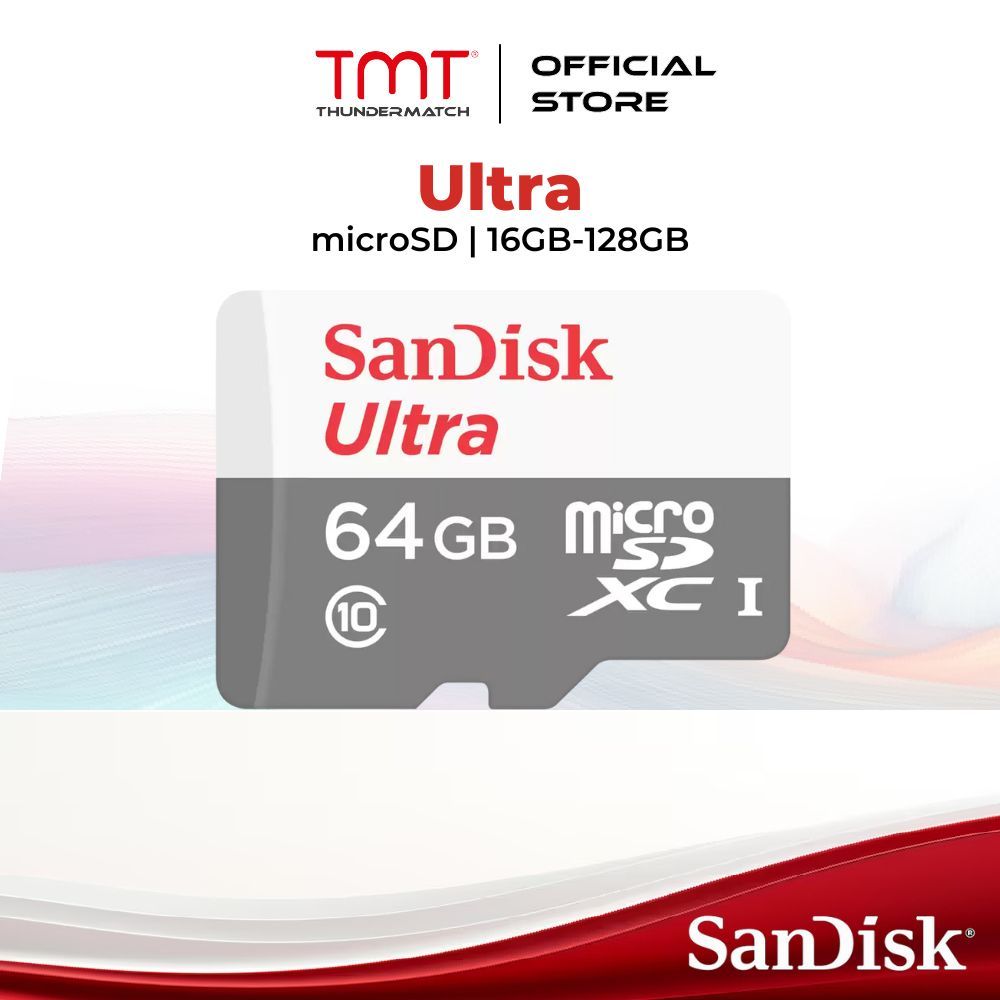 SanDisk Ultra microSD UHS-I C10 Memory Card (32GB/64GB/128GB) SDSQUNR ...