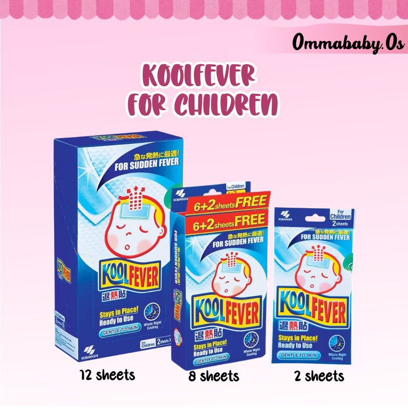 (SAME DAY POST) Koolfever Cooling Gel Sheet for Children (6+2 sheets) | Shopee Malaysia
