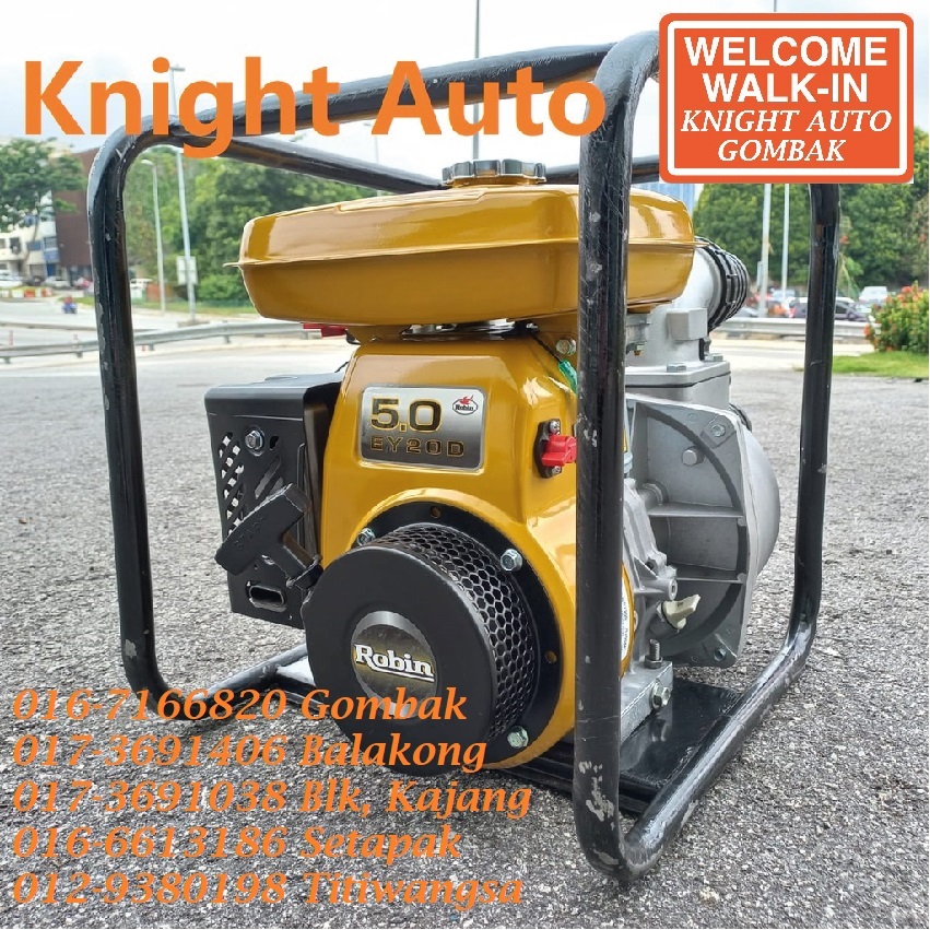 3''/80mm Robin Gasoline Engine 5HP Water Pump ID33624 | Shopee Malaysia