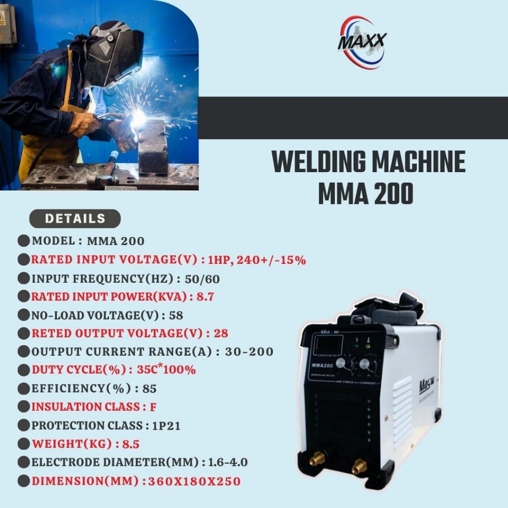 WELDING MACHINE MMA 200 (MASW) | Shopee Malaysia