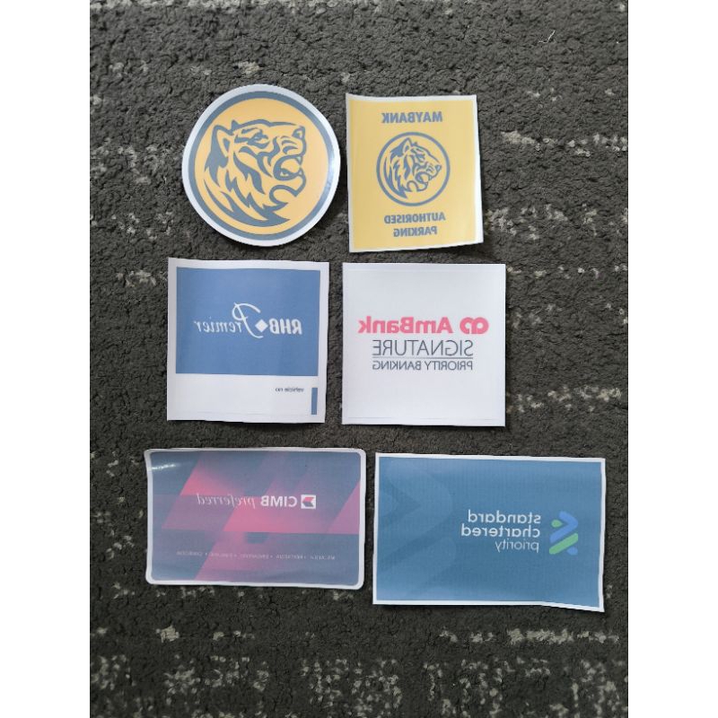 Malaysia Bank Car sticker Collection | Shopee Malaysia
