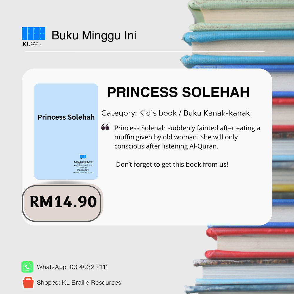 Islamic Education Braille Books: Princess Solehah (Gred 1) | Shopee ...