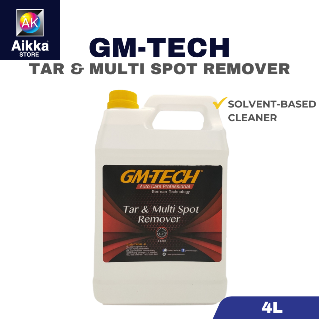 GM-Tech Tar & Multi Spot Remover Solvent-based Cleaner 4L | Shopee Malaysia