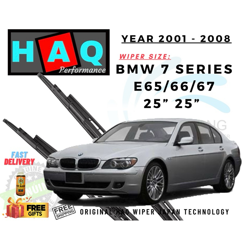 ORIGINAL Wiper Set BMW Model 7 Series E65 / E66 / E67 Year Made 2001 ...