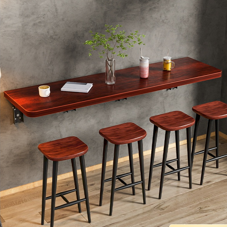 Wall-mounted Bar Table Bar Counter Table Wood Coffee Table Island Table ...