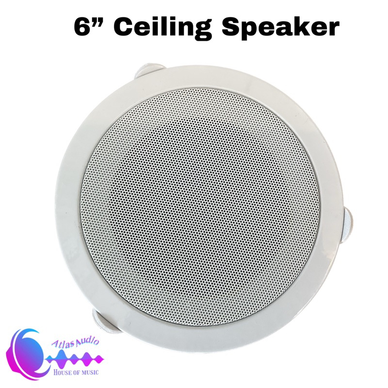 [1 Unit] 5W - 10W 6” Woofer Ceiling Speaker / Public Address Speaker ...