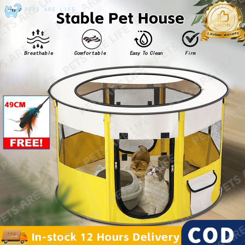5 Colors Large Cat Tent Cat House Indoor Rumah Sangkar Kucing Portable ...