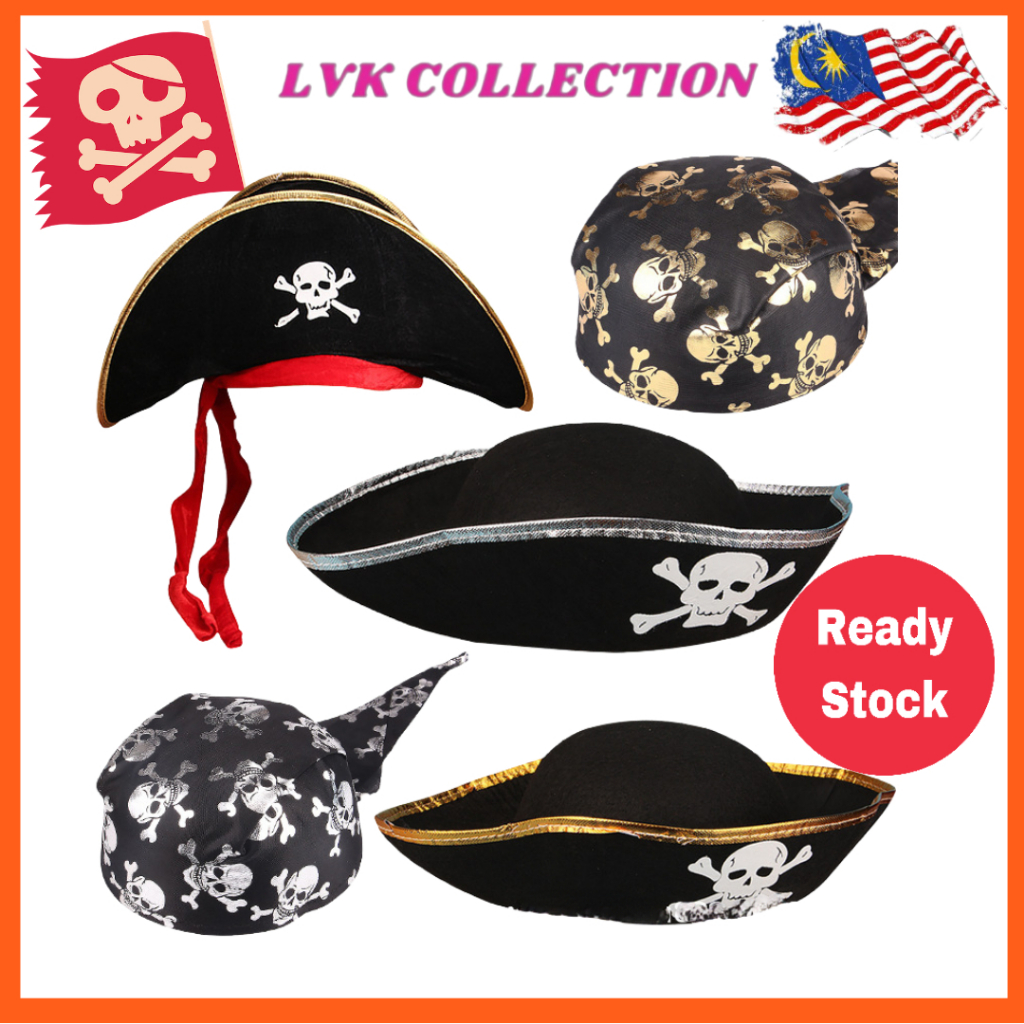 🎃 HALLOWEEN🎃(MALAYSIA READY STOCK) Adult Kids Pirate Hat Captain Jack ...