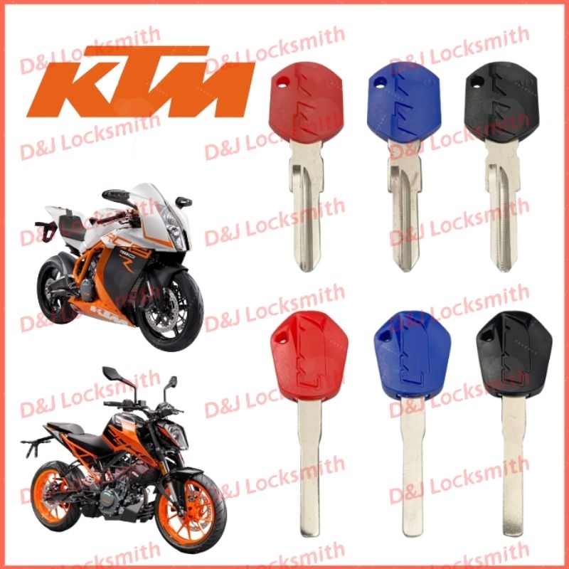 🇲🇾 Ready Stock 🔥 Kunci Motor KTM Motorbike DUKE 125 200 390 Key Blank ...