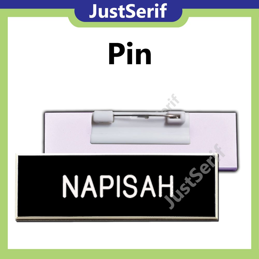 Name tag Rumi tebal matte surface nametag government sekolah pengawas ...