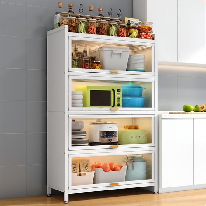 Multifunctional Shelf Kabinet Rak Dapur 厨房置物架 Kit 4 Layer Kitchen ...