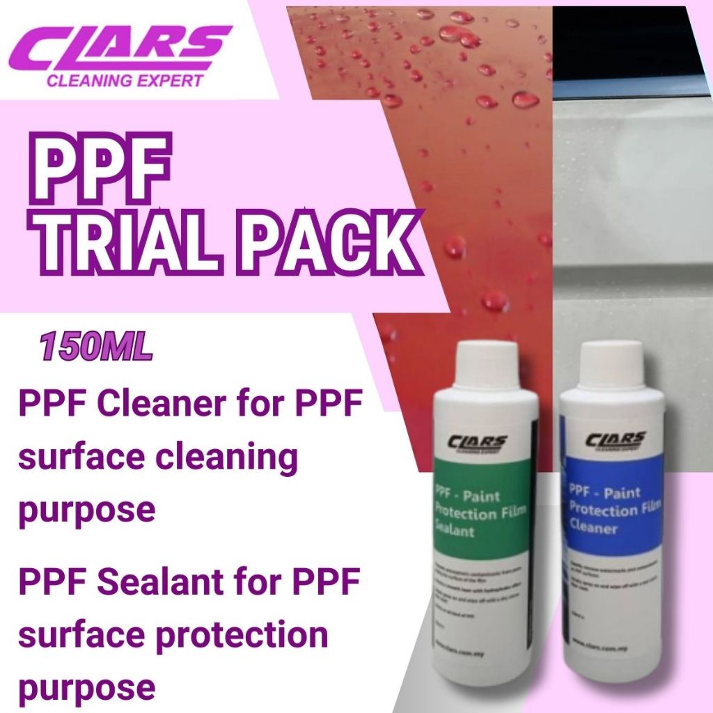 Clars PPF Trial Pack (PPF Cleaner + PPF Sealant) 150ml - For ppf car ...