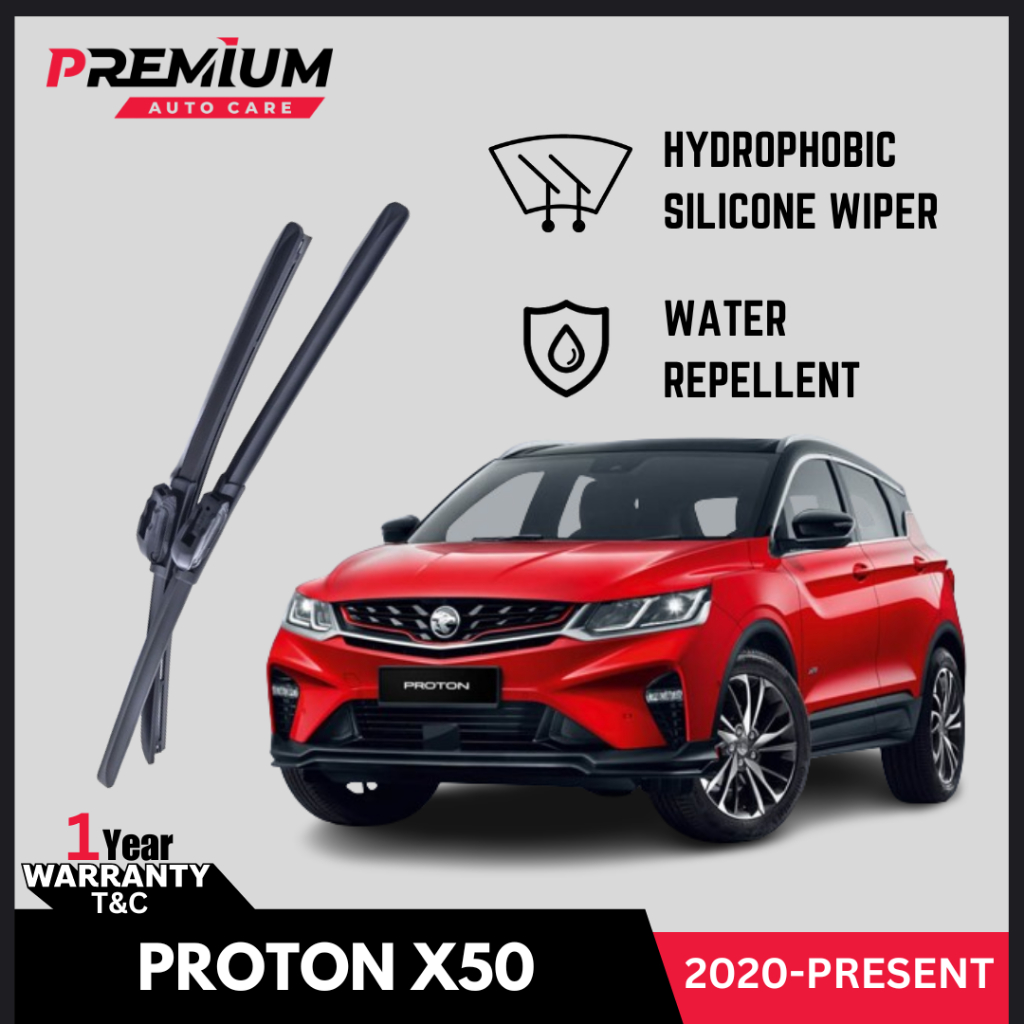 🔥 PROTON X50 [2020-PRESENT] HYDROPHOBIC SILICONE WIPER BALDE WATER ...
