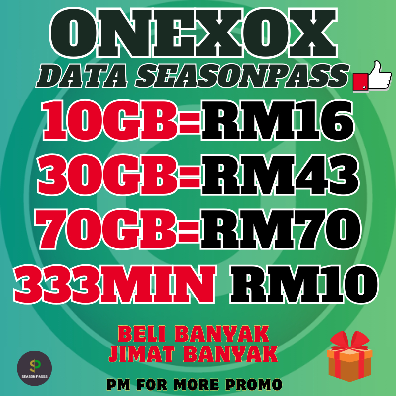 ONEXOX BEST LIMITED SEASONPASS OFFER | Shopee Malaysia