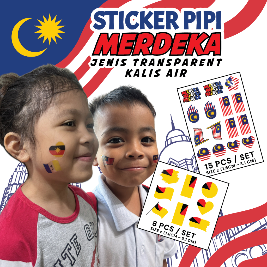 STICKER PIPI MERDEKA TRANSPARENT WATERPROOF (READY STOCK) | Shopee Malaysia