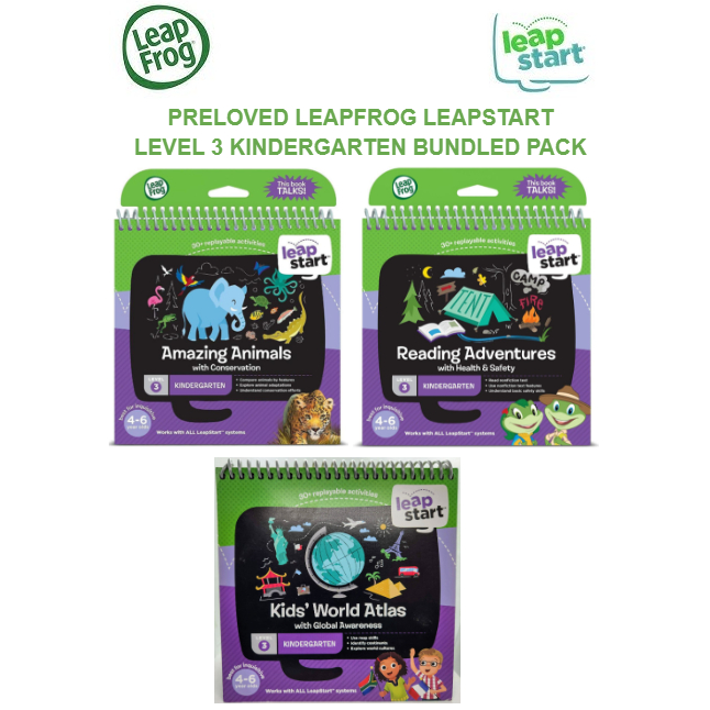 Preloved LeapFrog LeapStart Level 3 Kindergarten Bundled Pack (3-Book ...