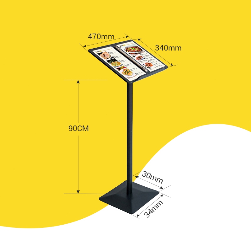 Standing Menu Holder | Menu Display Stand | Restaurant Cafe | 2 Type of ...