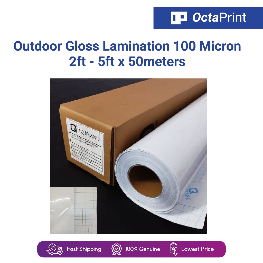 [Ready Stock] Matt / Gloss Lamination 100 Micron (Cold Lamination ...