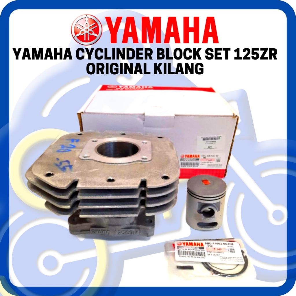 ORIGINAL HONG LEONG YAMAHA CYLINDER BLOCK SET YAMAHA 125ZR Y125 125 BLOK SET PISTON RING ORI ...