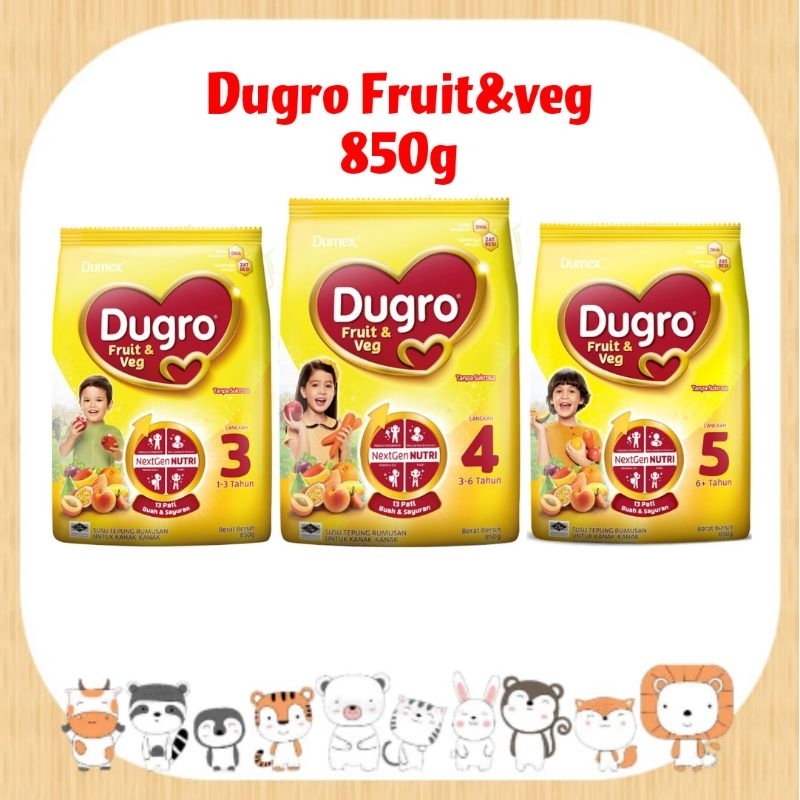 Dumex Dugro 3/4/5 Fruit & Veg 850g | Shopee Malaysia