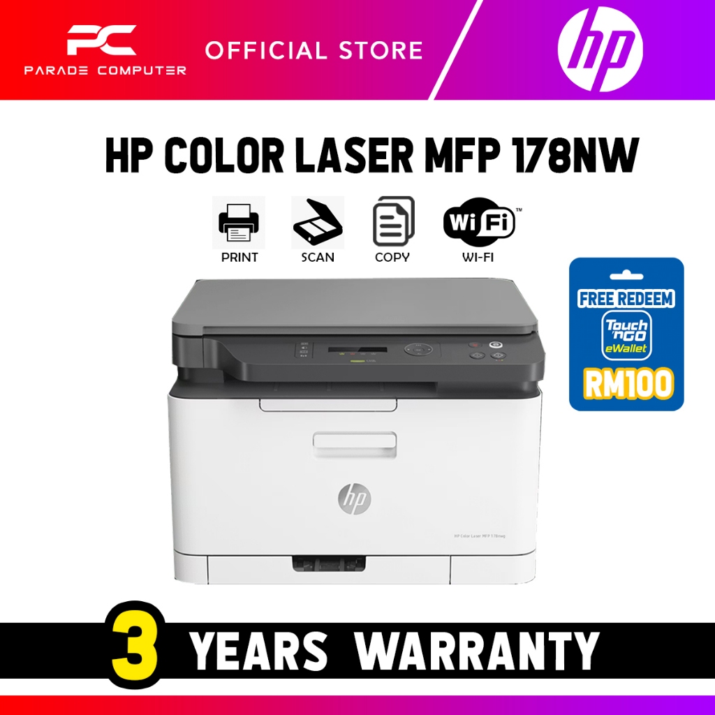 HP COLOR LASER MFP 178NW PRINTER | Shopee Malaysia