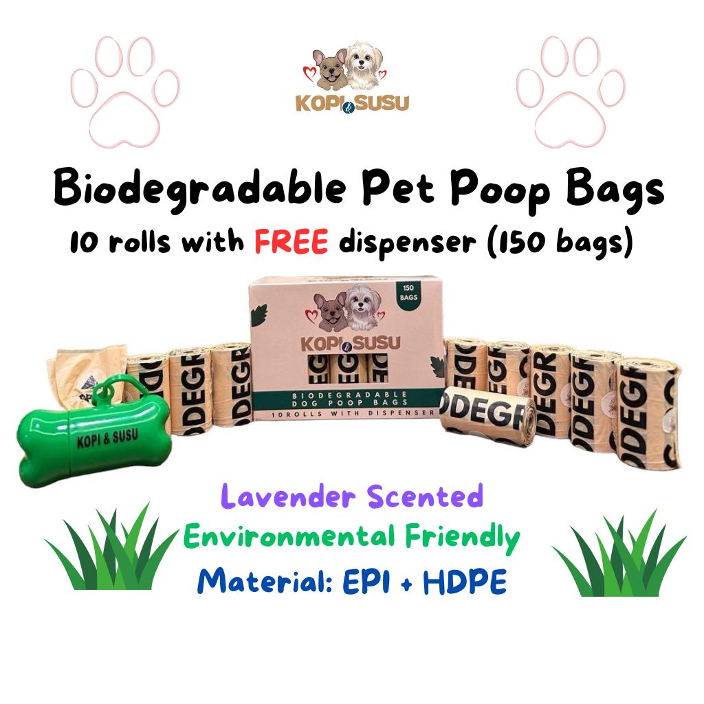 [BUY 3 BOXES FREE 1 BOX] Biodegradable Dog Poop Bags | Eco-Friendly Pet ...