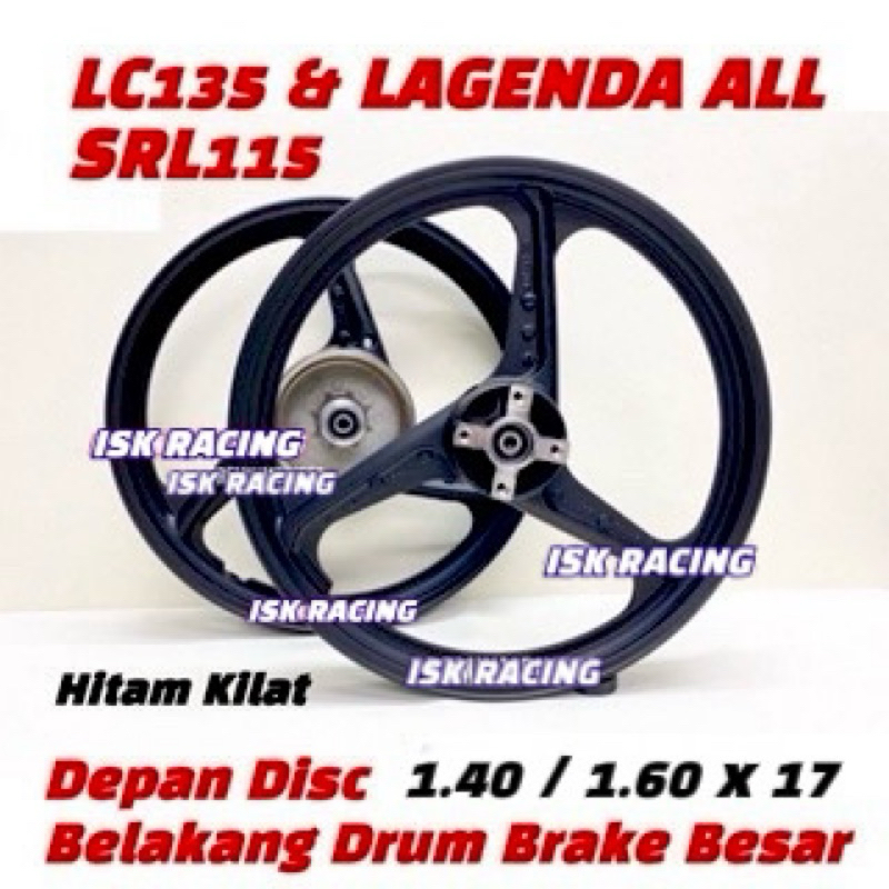 LC135 3 BATANG SPORT RIM LC135 LC V1 V2 V3 V4 4S 4 SPEED LAGENDA SRL ...