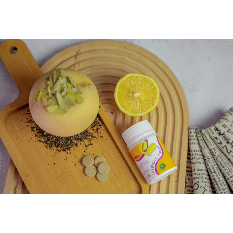 chewable tablet fibrefit 15 pcs 1 botol (botol baru lemon) | Shopee ...